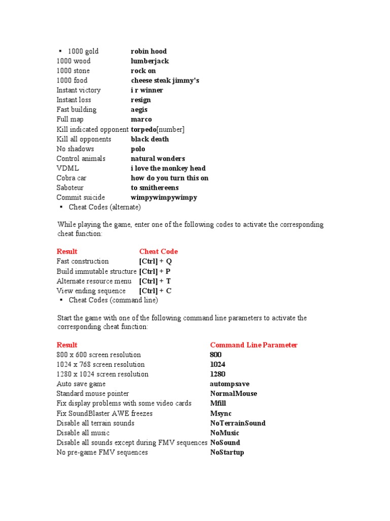Game of Empires Cheat Codes Guide | PDF