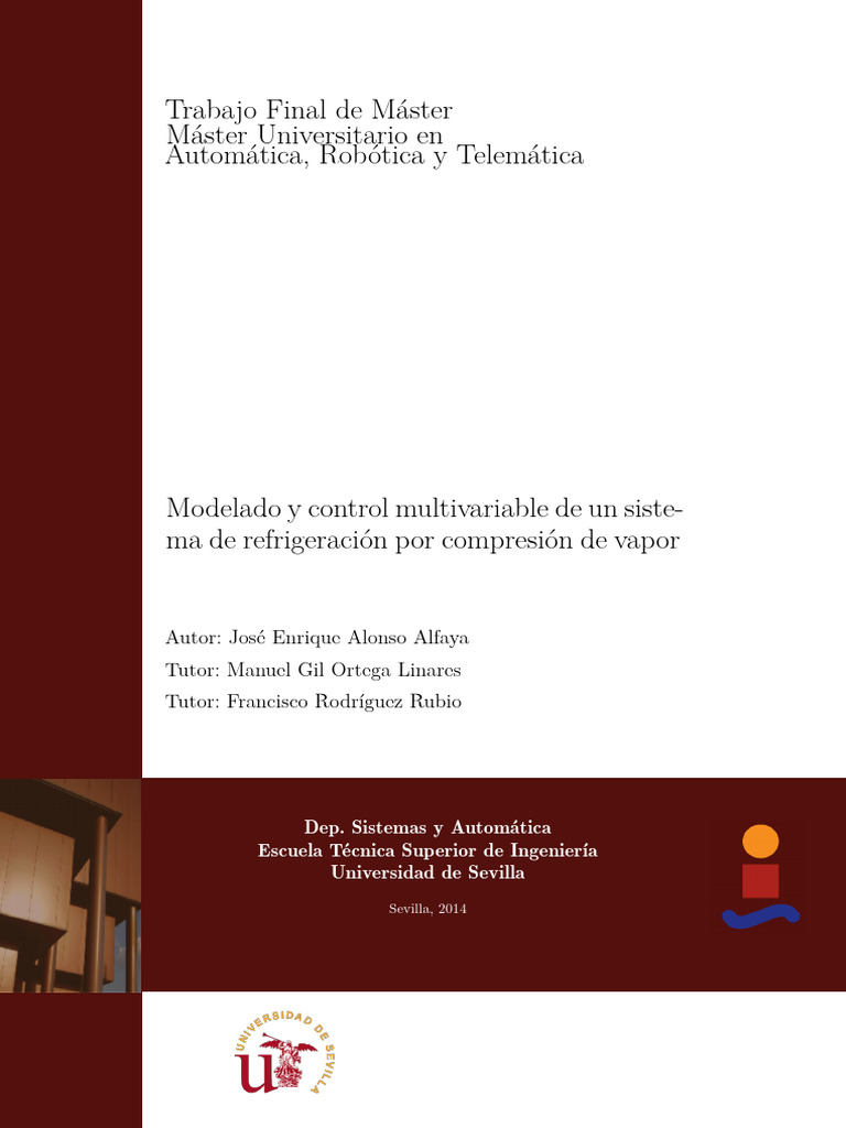 Modelado y Control Multivariable de Un Sistema de Refrigeración Por Compresión de Vapor | PDF