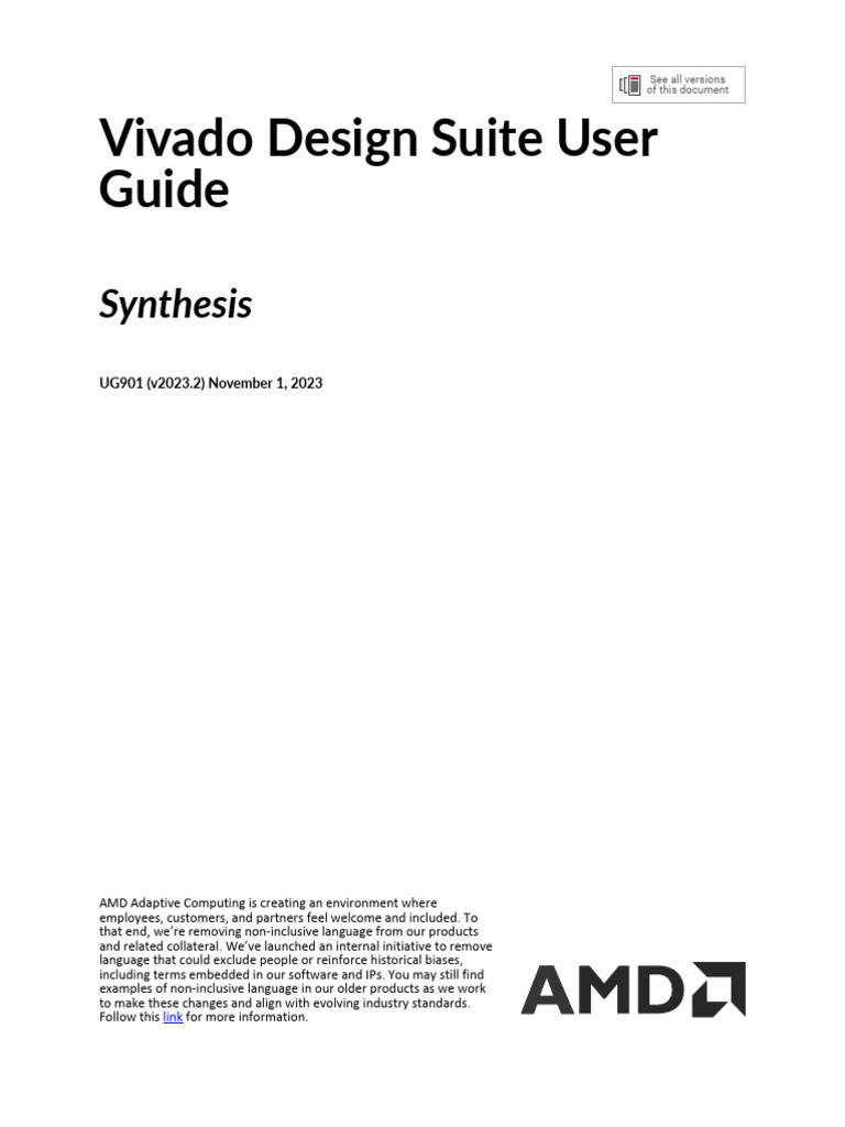 Ug901 Vivado Synthesis en Us 2024.1 | PDF | Vhdl | Hardware Description ... Ug901 Vivado Synthesis en Us 2024.1 | PDF | Vhdl | Hardware Description ...