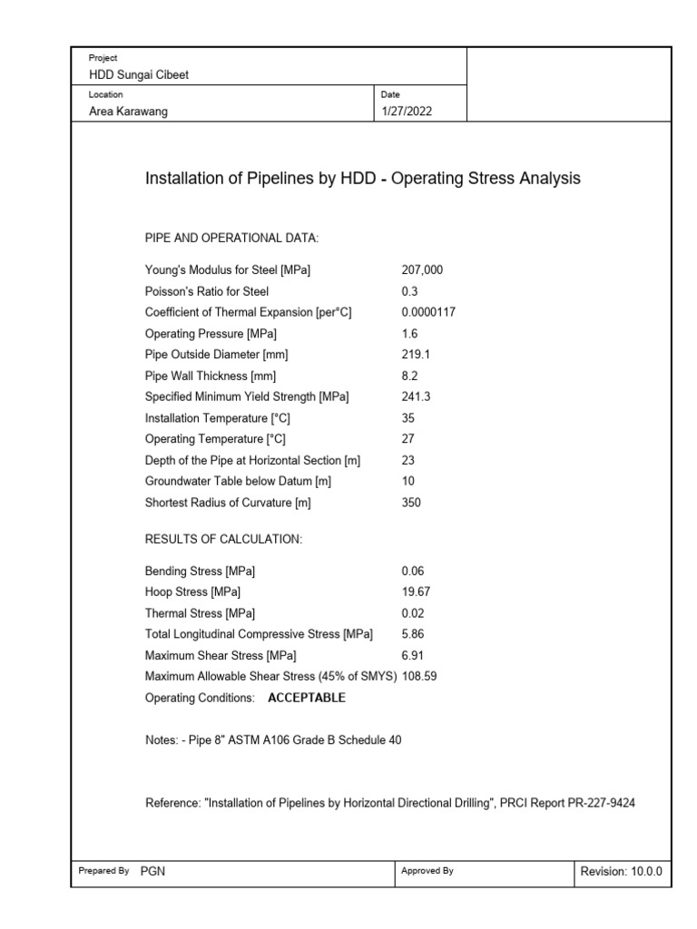 HDD Operating Stress Calculation | PDF
