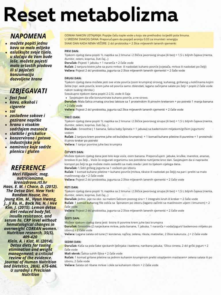 Reset Metabolizma | PDF