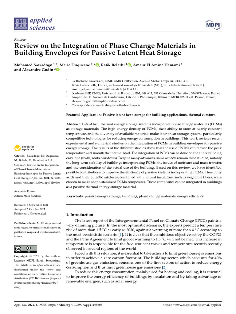 Review_on_the_Integration_of_Phase_Change_Material | PDF | Energy ...
