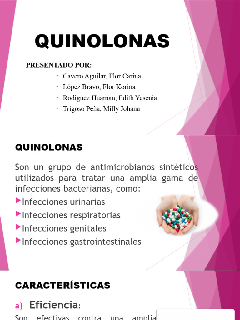 QUINOLONAS | PDF | Farmacología | Antibióticos