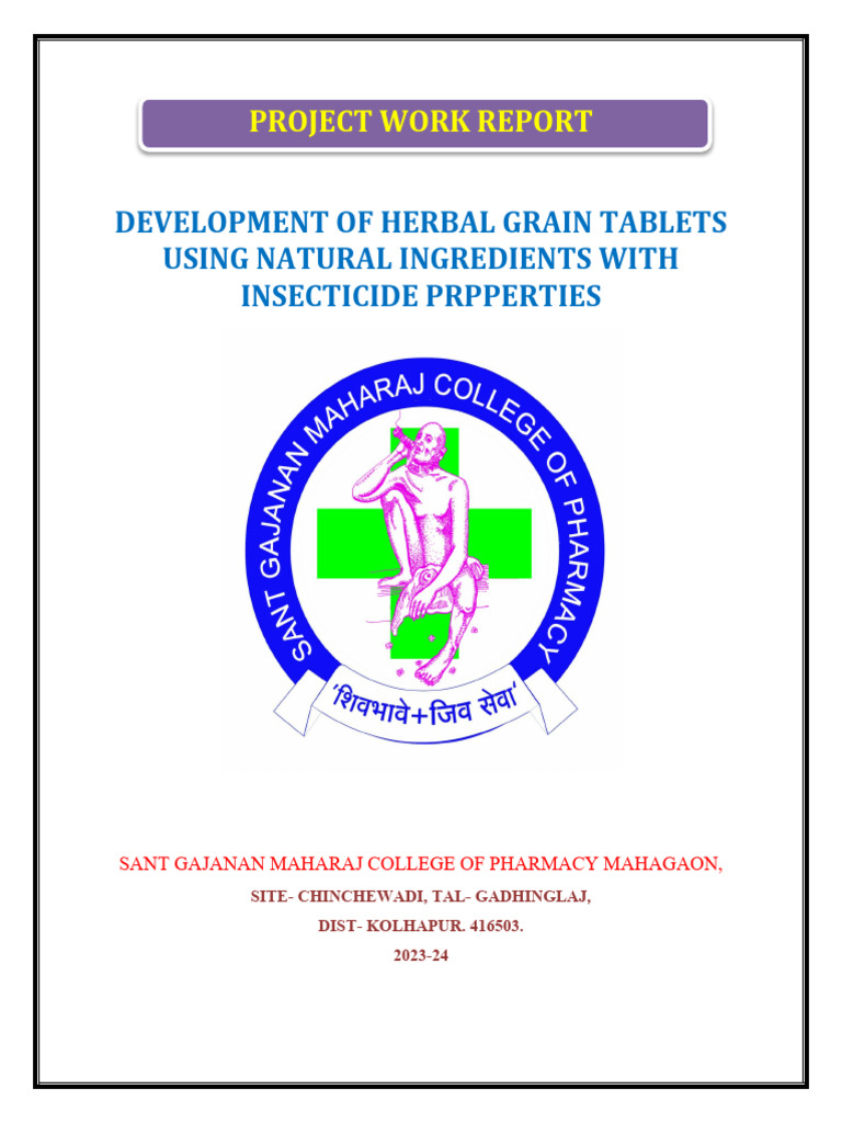 Final Year Project - Sample format (1) | PDF | Pharmacy