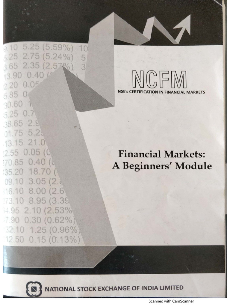 NCFM Financial Market Beginner's Module | PDF