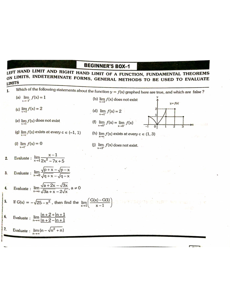 Limit and Continuity Module | PDF