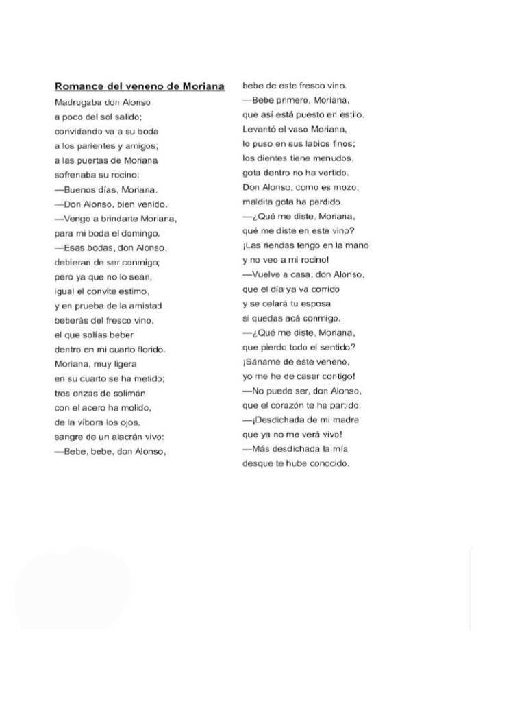 El Veneno de Moriana | PDF