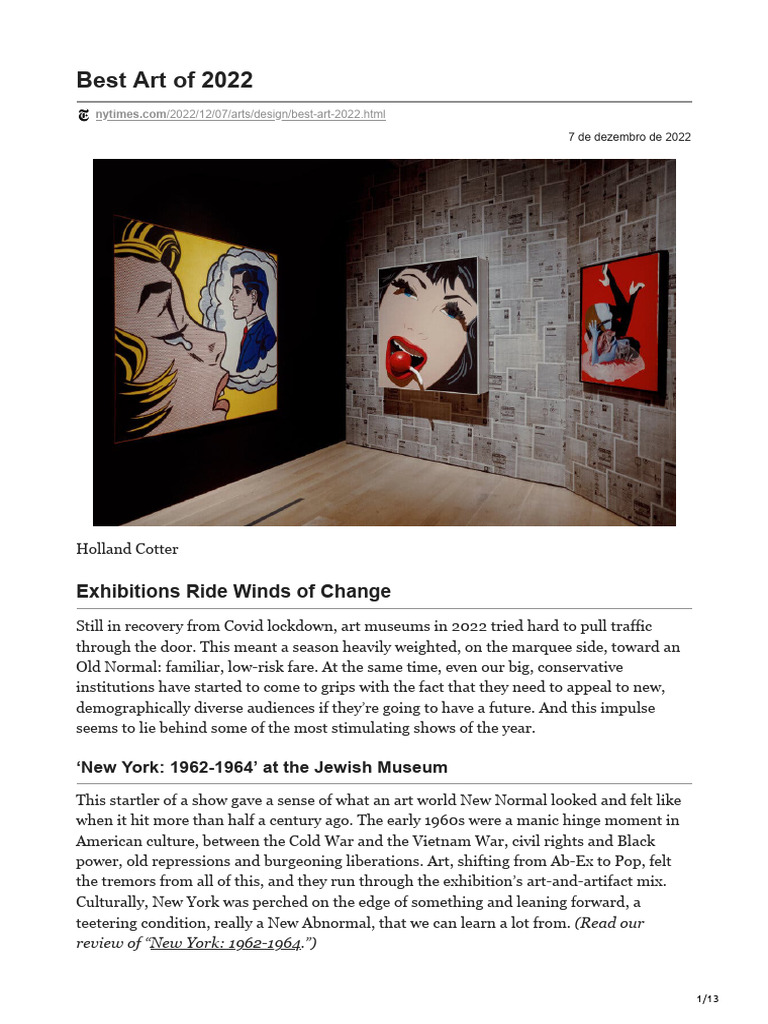 Best Art Exhibitions of 2022 | PDF | The Arts