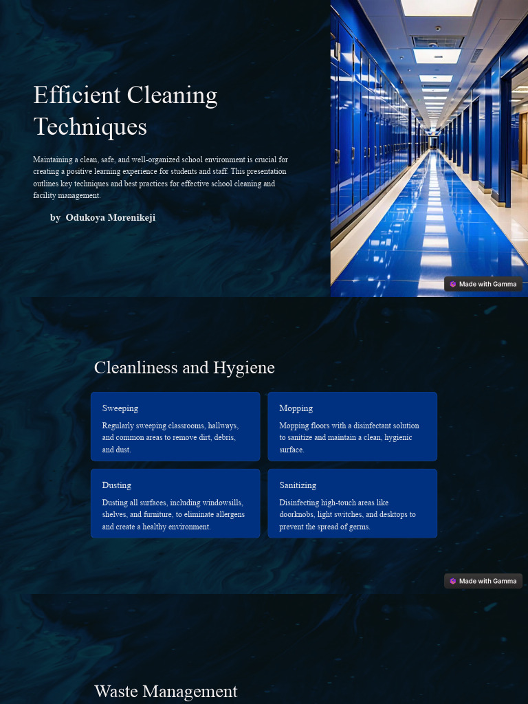 Efficient Cleaning Techniques | PDF | Public Toilet | Hygiene