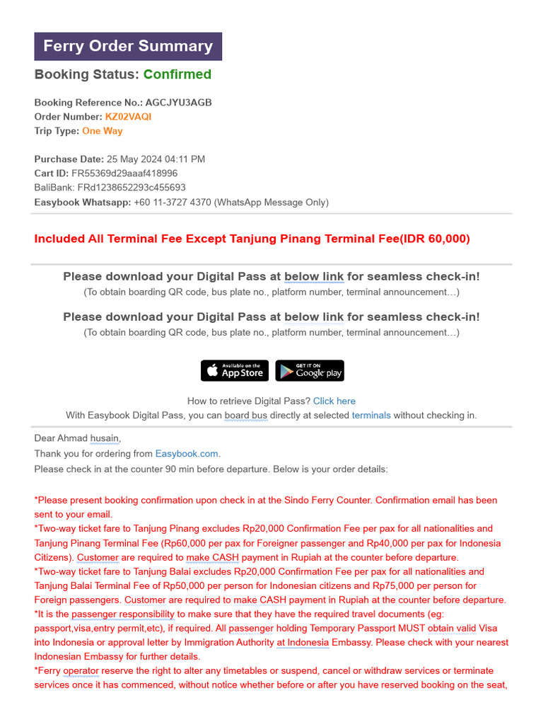 Order Summary | PDF | Travel Visa | Passport