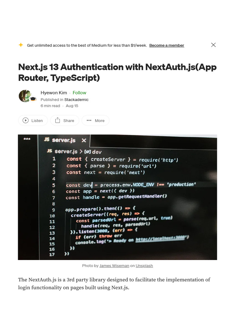 Next - Js 13 Authentication With NextAuth - Js (App Router, TypeScript ... Next - Js 13 Authentication With NextAuth - Js (App Router, TypeScript ...