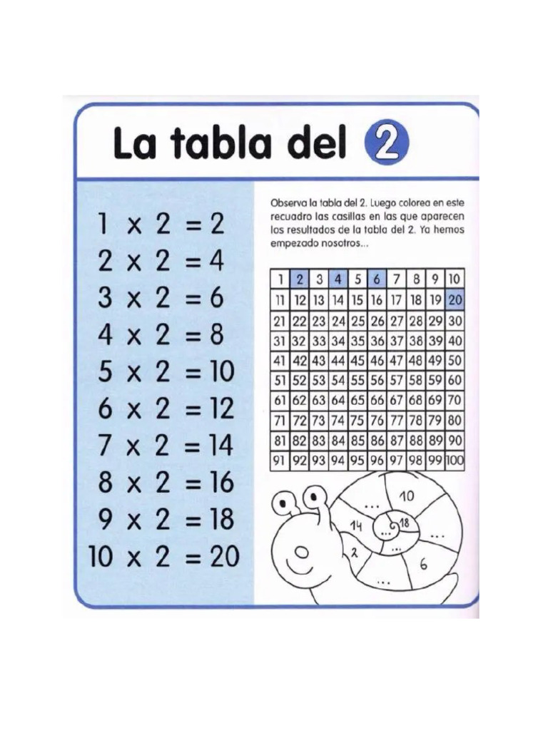 Ejercicios de Multiplicación 2 y 3 | PDF