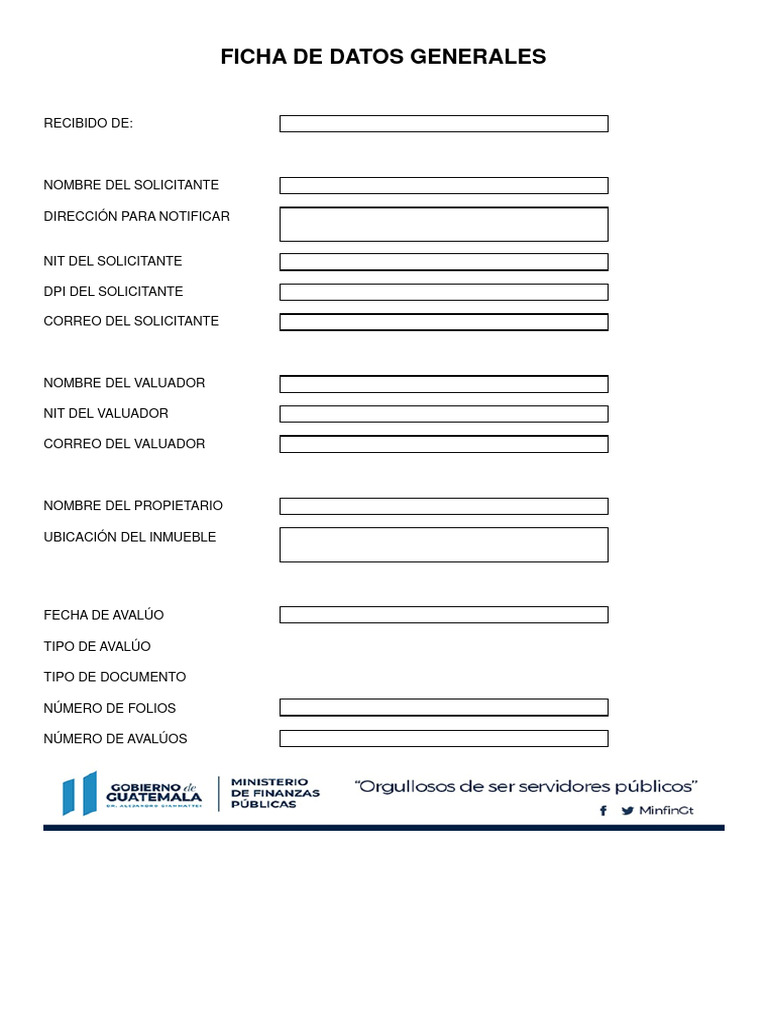 Ficha de Datos Generales Dicabi | PDF