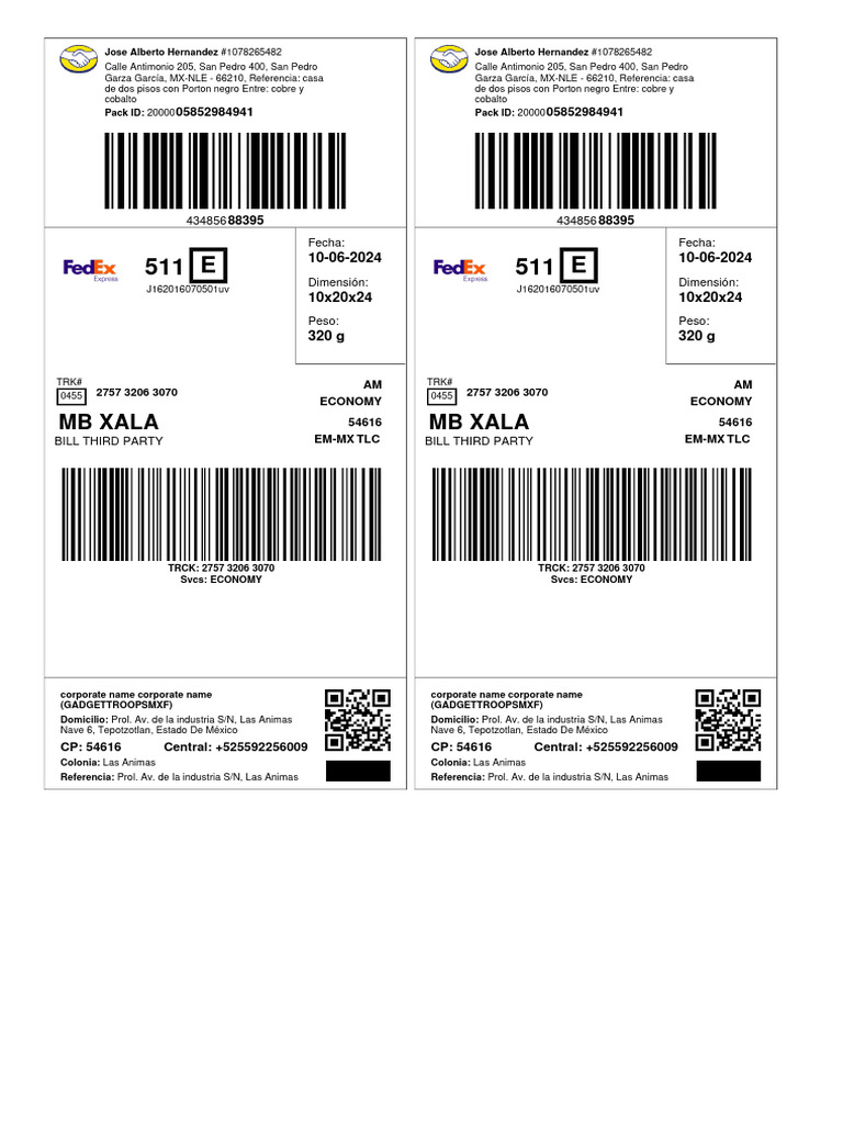 Shipment Labels 240610122914 | PDF