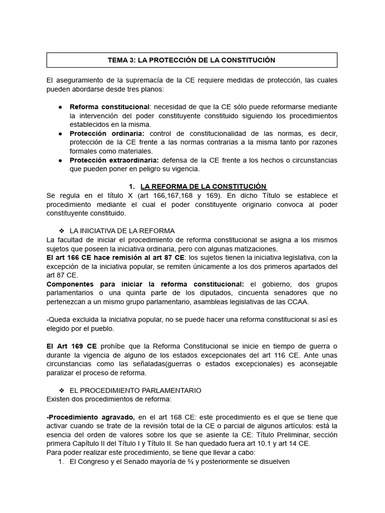 DC Tema 3 | PDF | Regulación | Constitución