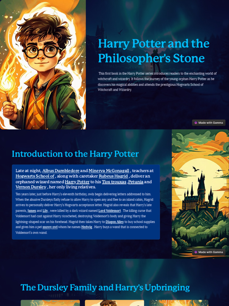 Harry Potter and The Philosophers Stone | PDF | Fantasy | Fictional ...