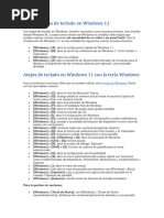 Atajos de teclado en Windows 11 | PDF | Windows 10 | Ventana (informática)