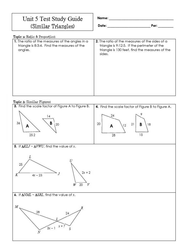 GEO Unit 5 Test Review | Download Free PDF | Geometric Shapes | Mathematics