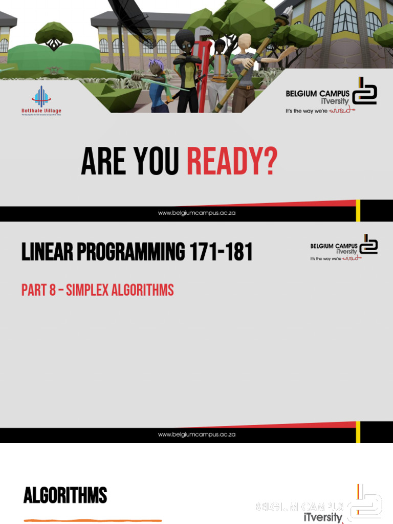 8 Linear Programming 171-181 LPR171-181 (Simplex Algorithms) | PDF ...