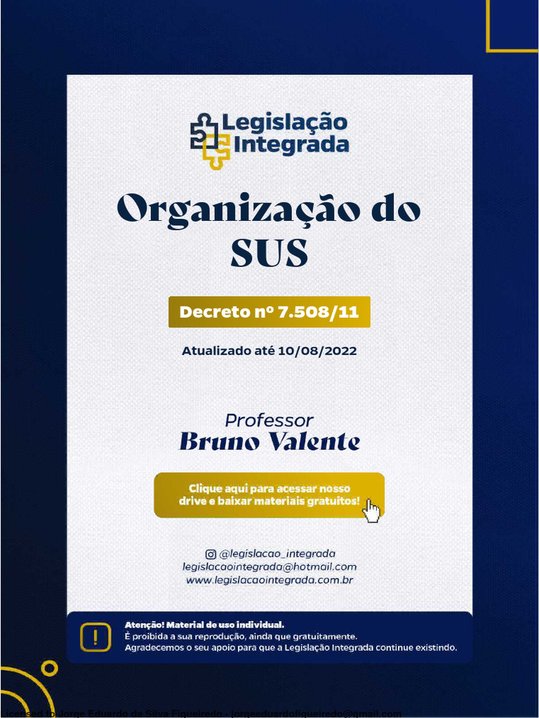 Decreto 7508 - Organização Do SUS | PDF | Planejamento | Farmacêutico