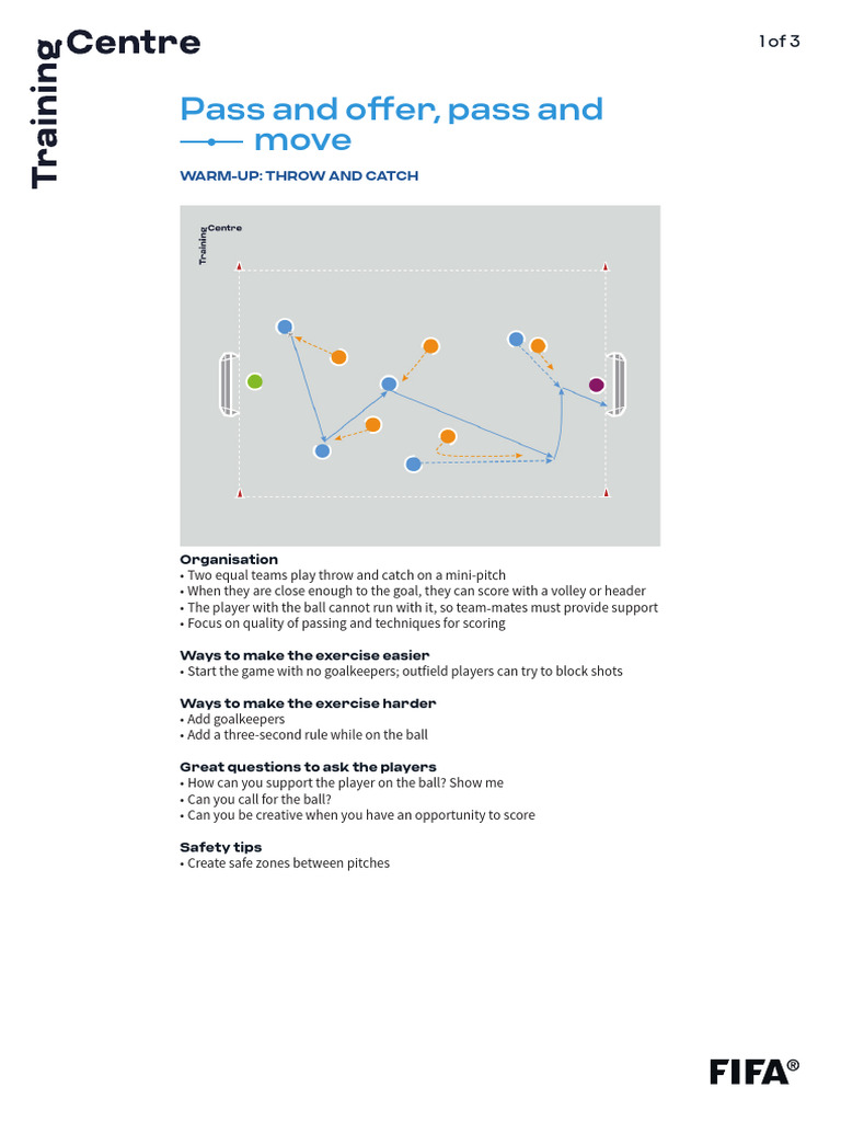 Pass and Offer Pass and Move | PDF | Sports Rules And Regulations ...