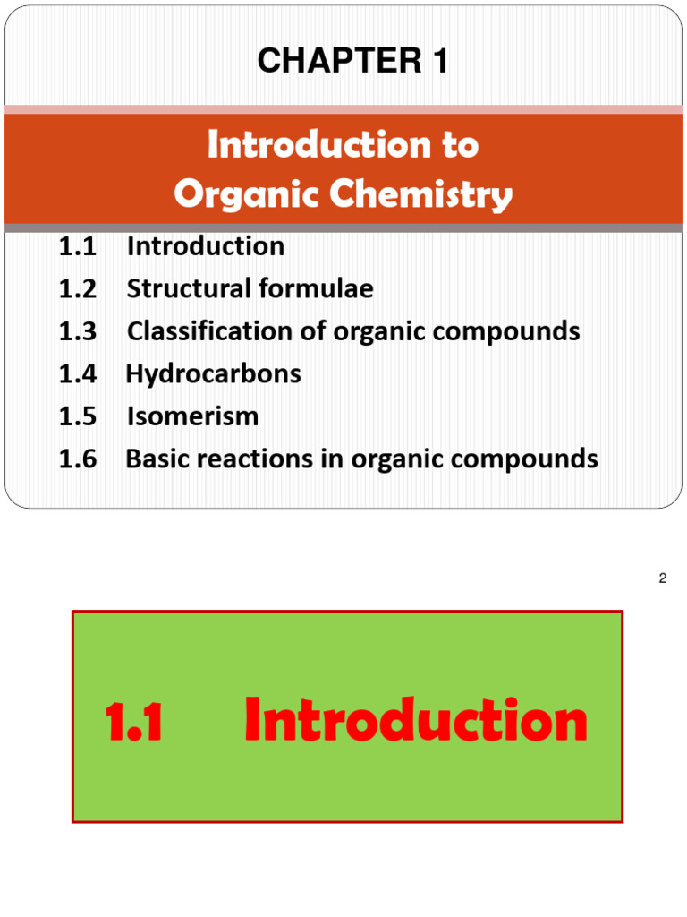 Note Chapter 1 Introduction To Organic Chemistry | PDF | Isomer ...