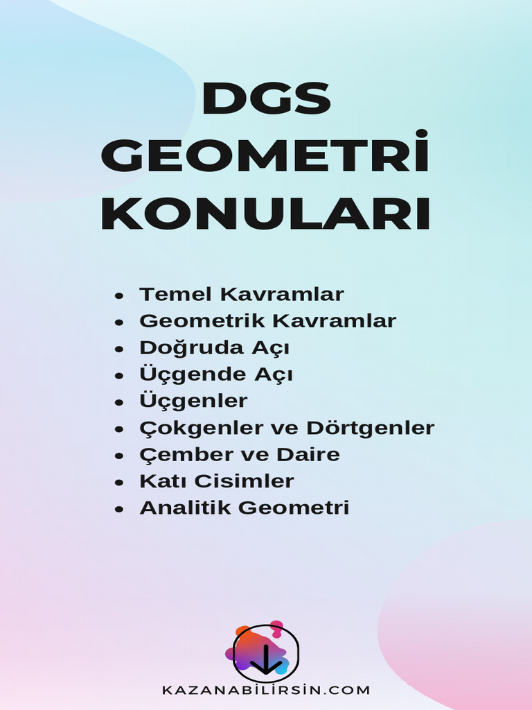 Dgs Geometri Konulari | PDF