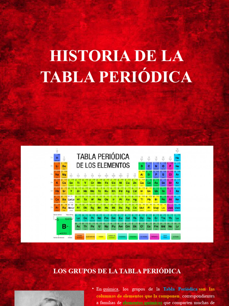 Historia de La Tabla Periódica | PDF | Ciencias fisicas | Materiales