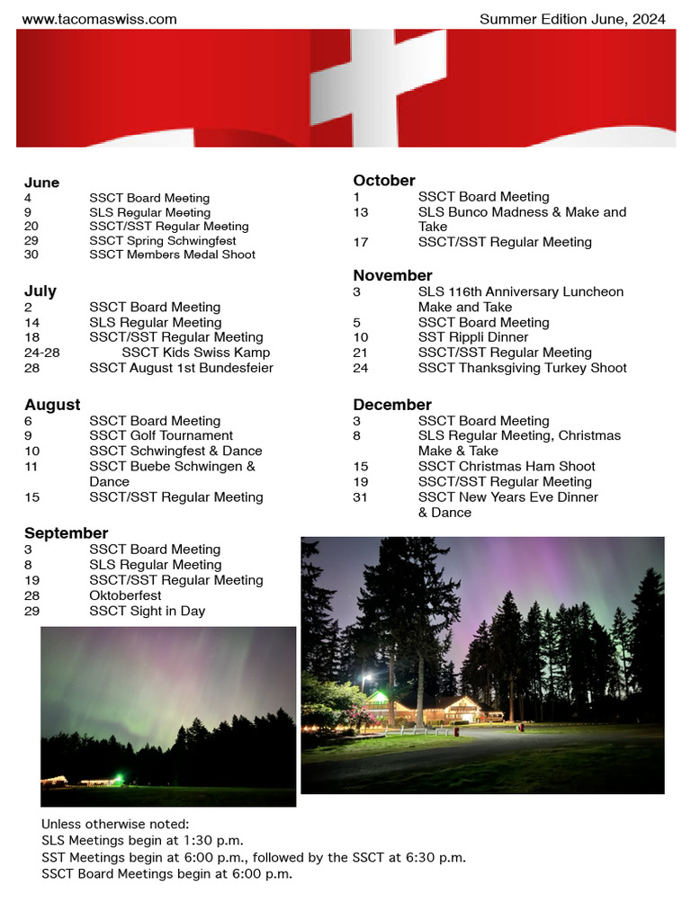 Tacoma Swiss Flyer - Summer 2024 | PDF