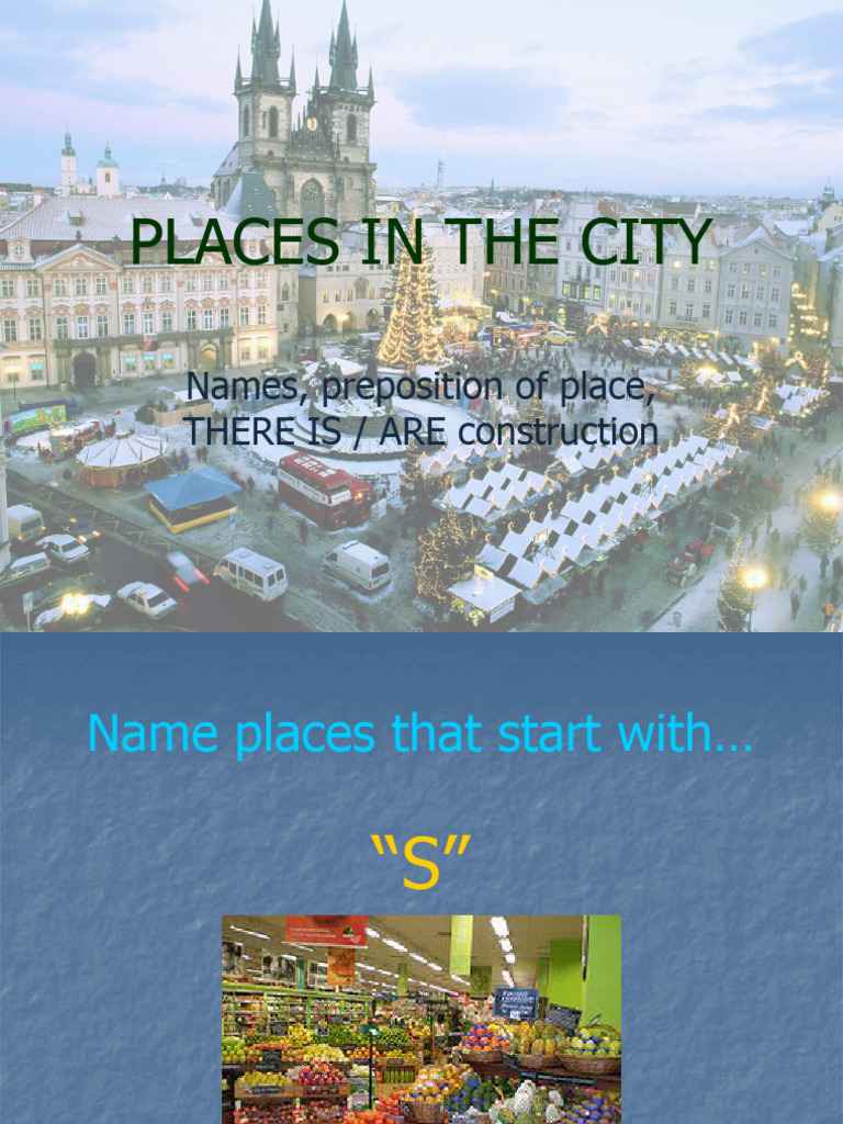 Places in The City | PDF