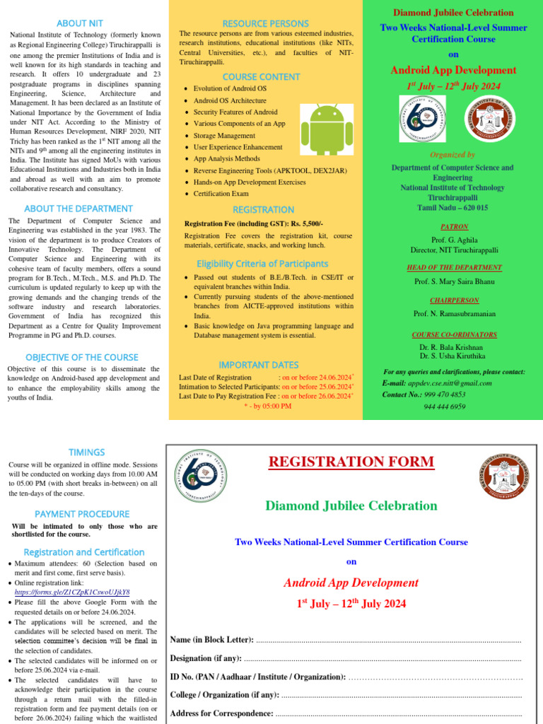 CSE Course Android App Development Jul2024 v2 | PDF | Computing