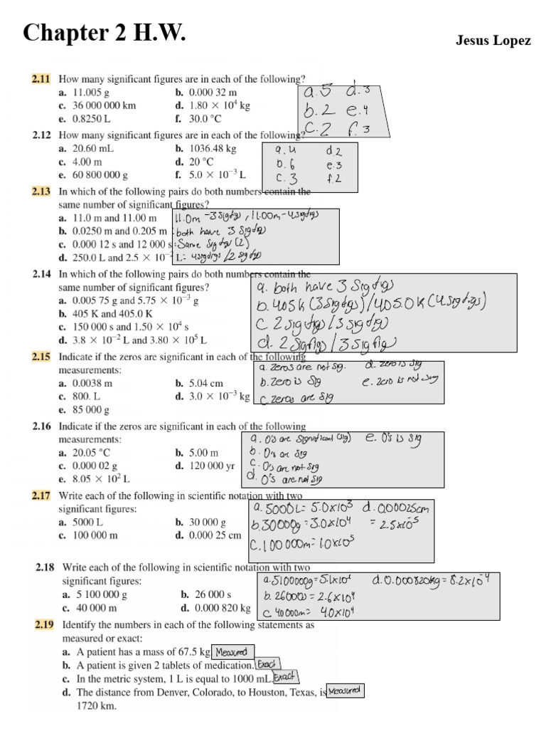 Chem HW CH2 Jesus L | PDF | Arithmetic | Applied Mathematics Chem HW CH2 Jesus L | PDF | Arithmetic | Applied Mathematics