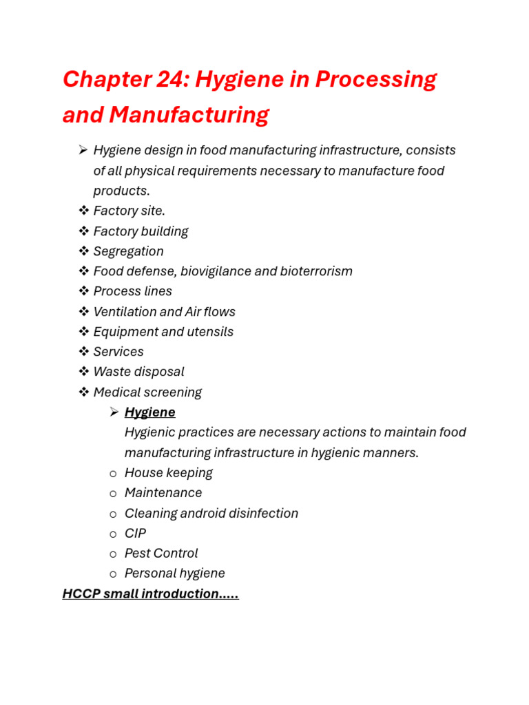 Pre Requisite Program in Food Safety | PDF | Hand Washing | Hygiene