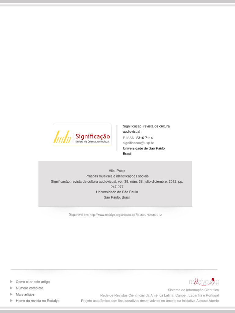 Practicas Musicales Pablo Vila - Idioma Portugues. | PDF | Sociologia | Teoria