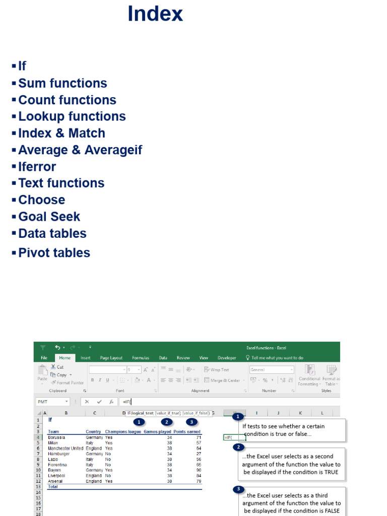 Excel Functions 3 | Download Free PDF | Microsoft Excel | Computing