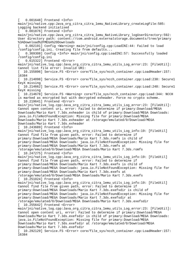 Citra Log | PDF | Computer Architecture | Computing