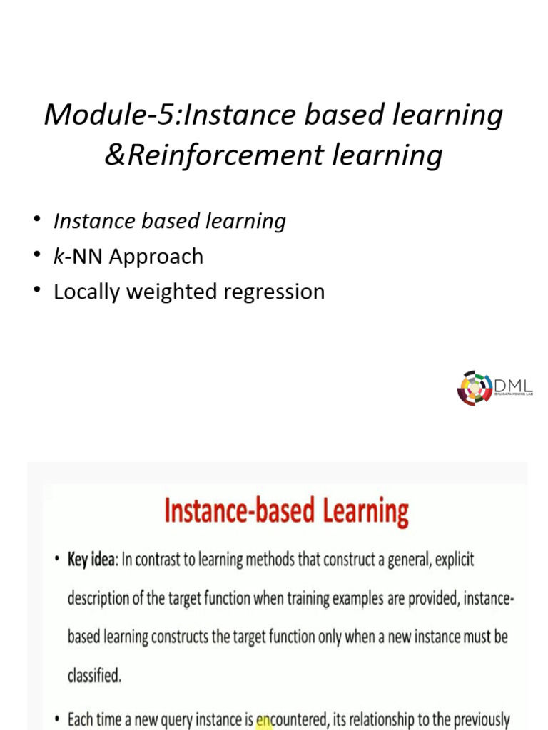 Aiml M5 PPT 23-24 | PDF | Statistical Classification | Algorithms