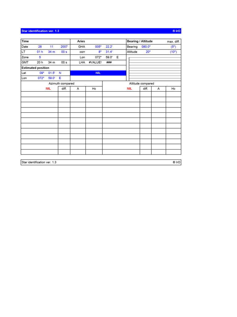 Star Identifier | PDF
