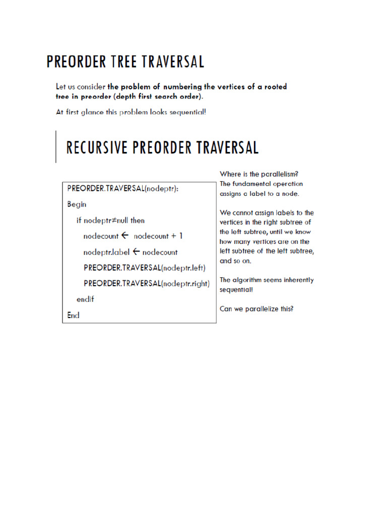 Pre Order Tree Traversal | PDF