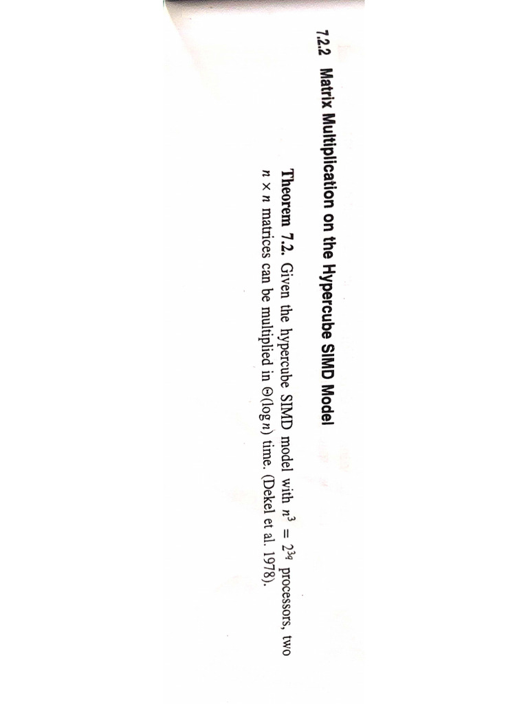 Hypercube SIMD Model | PDF