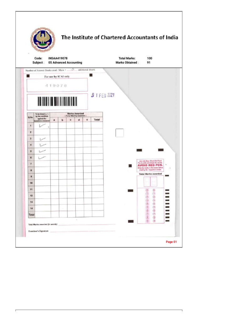 CAInter Jan 21 AIR 1 Girish - Adv Acc | PDF