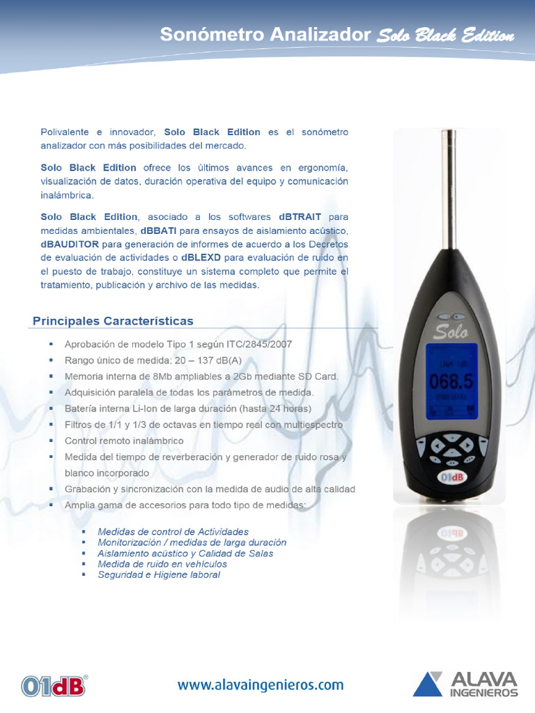 MANUAL SONOMETRO | PDF