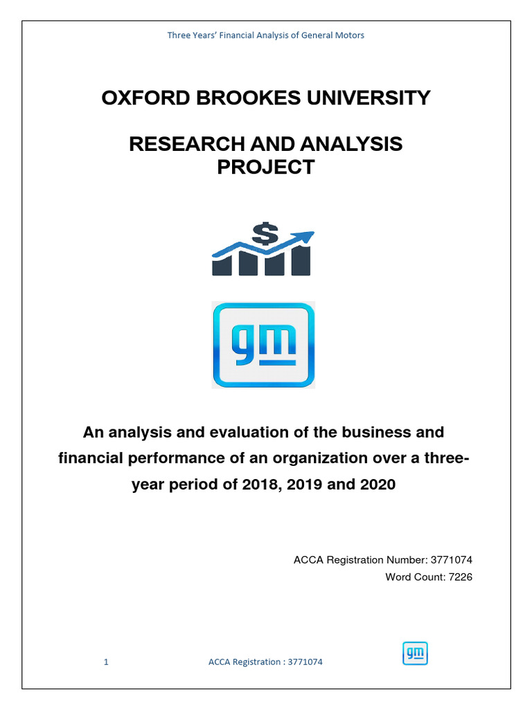 General Motors Financial Performance Analysis | PDF | General Motors | Car