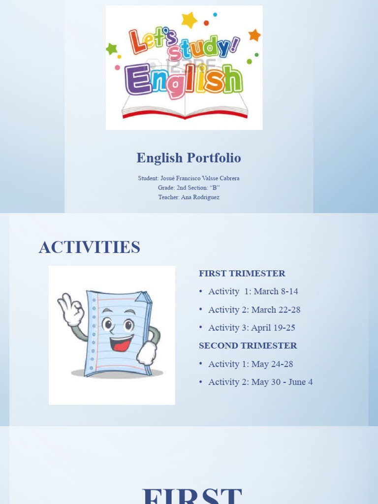 English Portfolio | PDF