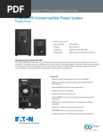 DS-UPS2000 UPS Specifications Overview | PDF