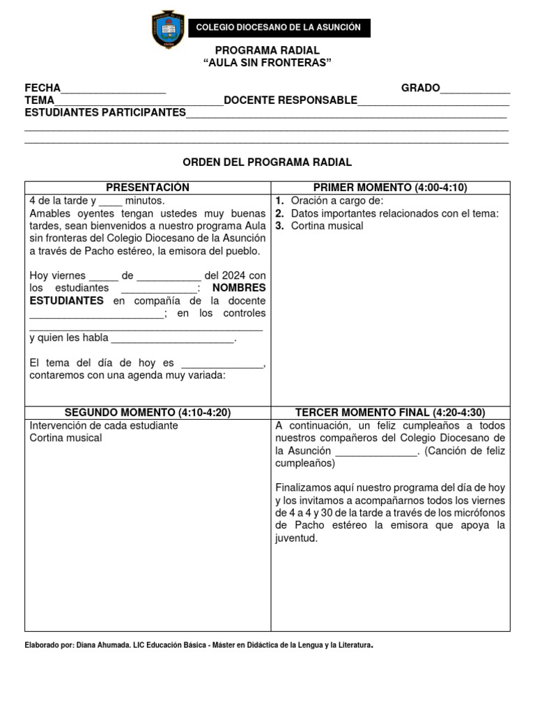 FORMATO EMISORA RADIAL 2024 | PDF