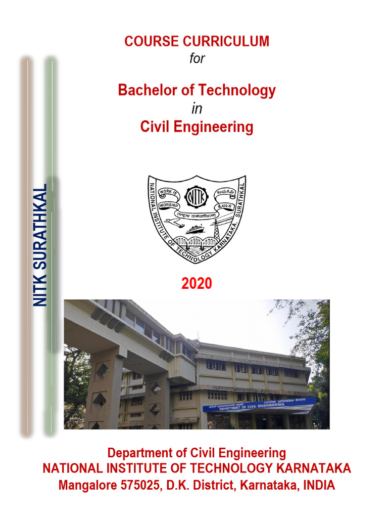 Civil Engineering B.Tech Curriculum 2020 | PDF | Engineering | Beam ...