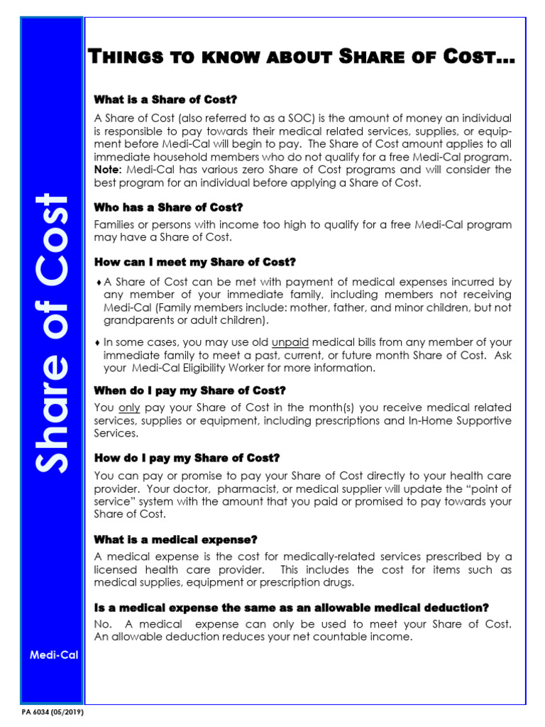 Share of Cost Flyer | Download Free PDF | Expense | Tax Deduction