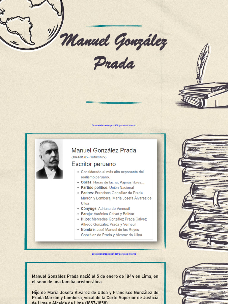 Biografía de Manuel González Prada | PDF