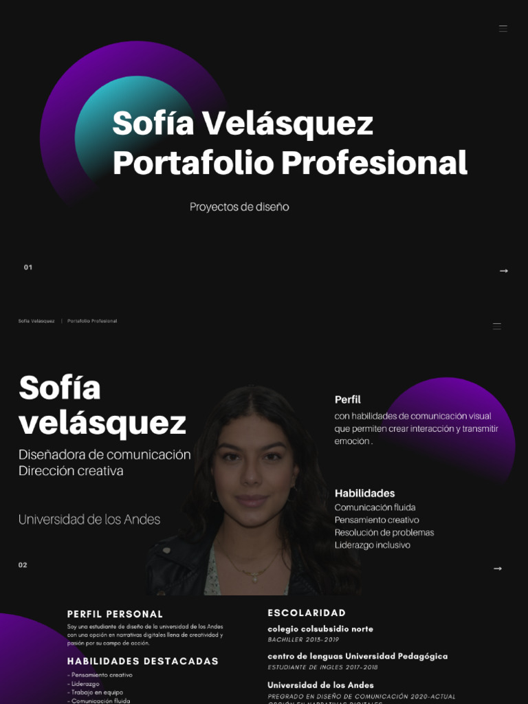 Portfolio Sofia Velasquez | PDF
